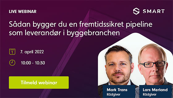 Tilmelding til webinar for leverandører